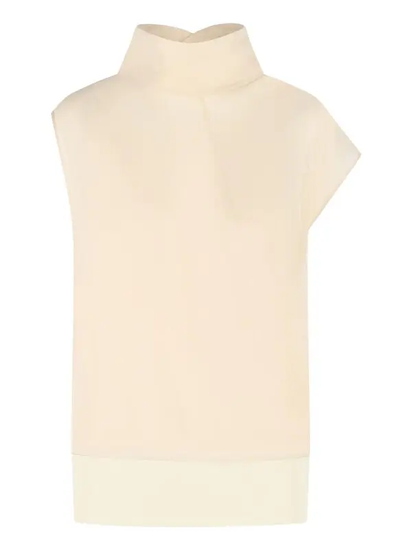 Sportmax Grado Cotton Voile Blouse - Cream