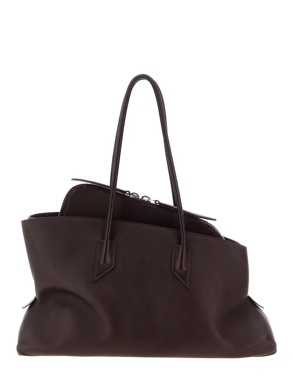 Attico La Passeggiata Medium Shoulder Bag - Purple
