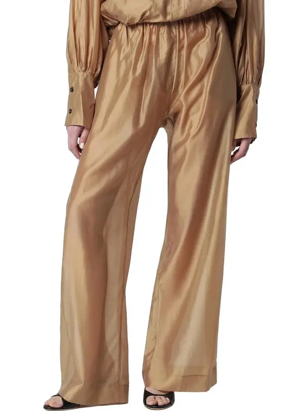 THELATEST Nude Lightweight Muslin Trousers - Cream