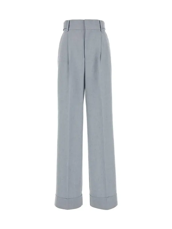 Alberta Ferretti Melange Light Jersey Pants - Blue
