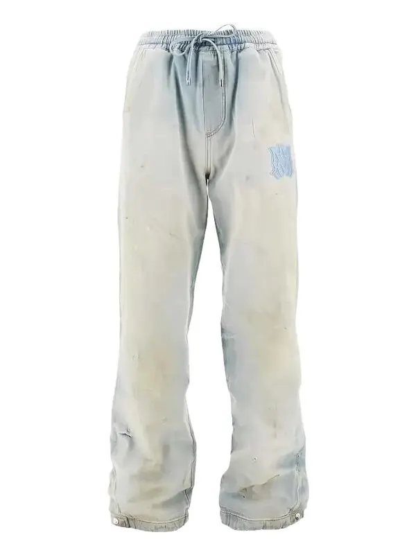 Amiri Relaxed Fit Embroidered Jeans - Blue