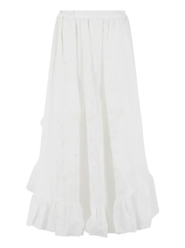 Zimmermann Daylight Long Skirt - Cream