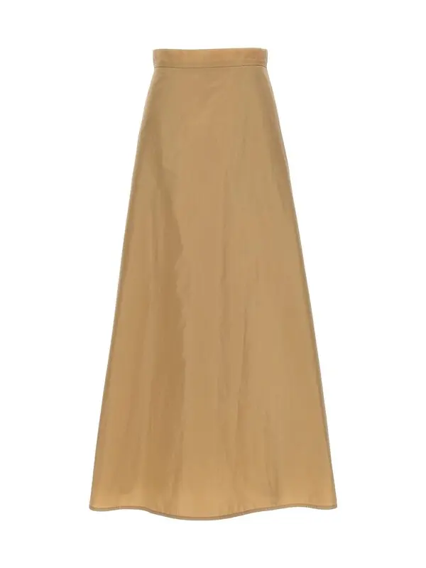 JIL SANDER Long Flared Skirt - Cream