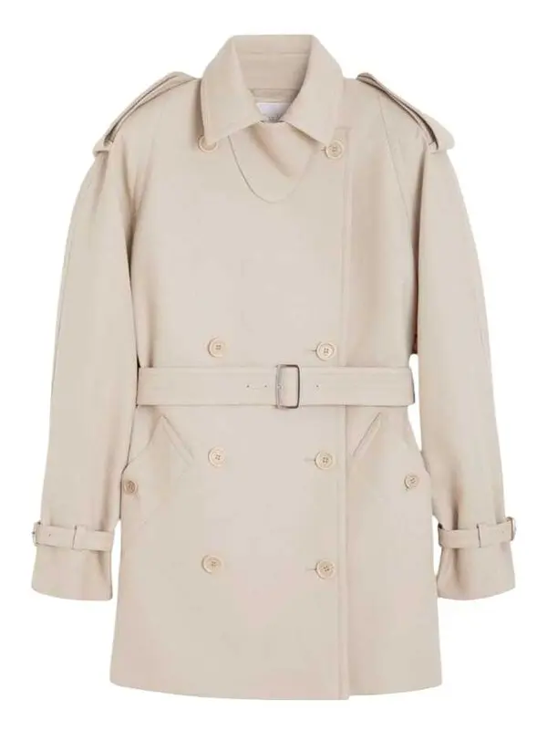 Max Mara Short Cotton Duster Coat - Brown