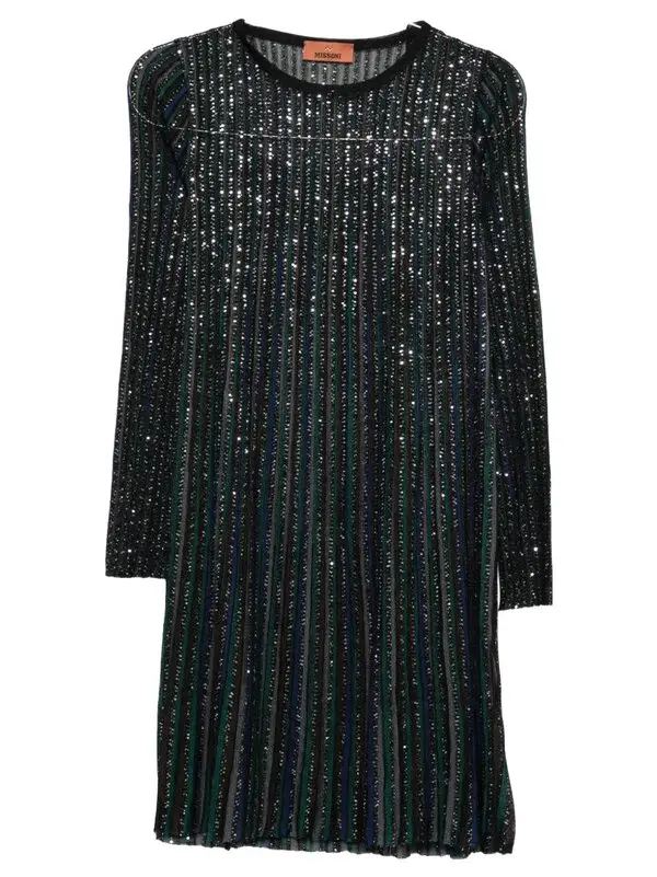 Missoni Decorated Striped Dress - Multicolor