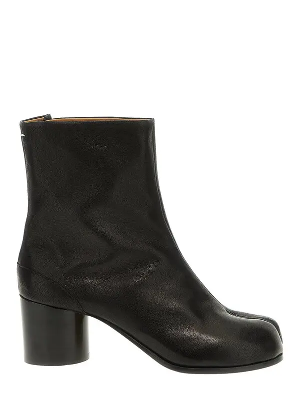MAISON MARGIELA Tabi Ankle Boots With Cylindrical Heel - Black