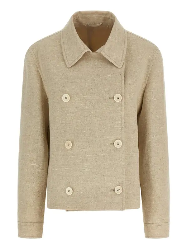 Brunello Cucinelli Double-breasted Jacket - Cream