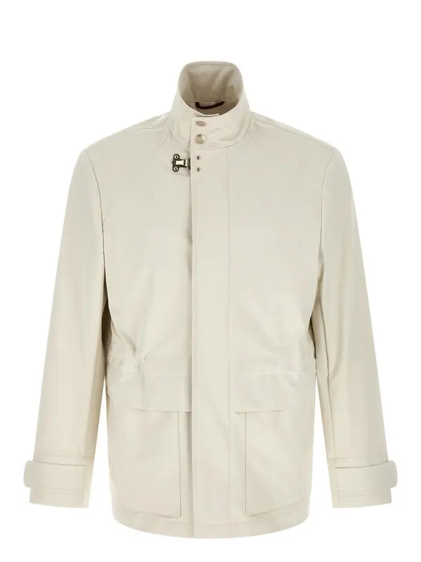 Brunello Cucinelli Waterproof Technical Fabric High Neck Jacket - Multicolor