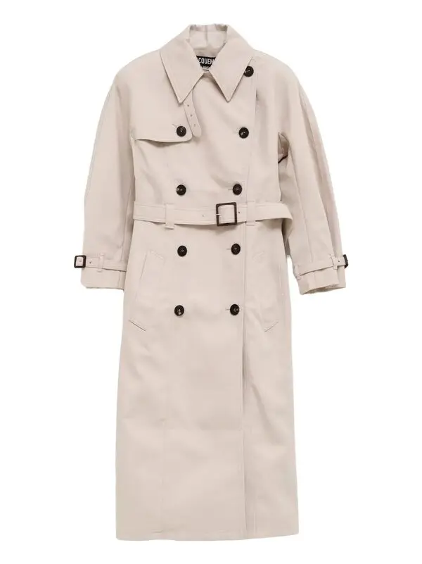 Jacquemus Double-breasted Trench Coat - White