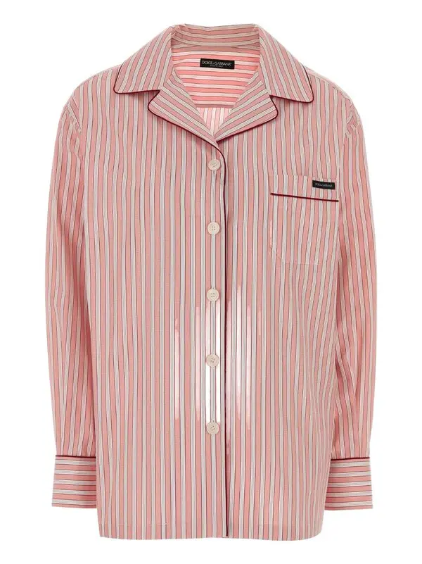 Dolce & Gabbana Embroidered Poplin Oversize Shirt - Multicolor