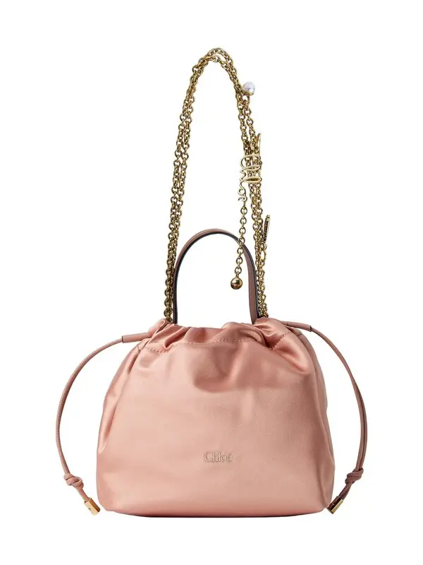 Chloé Drawstring Chain Handle Bag - Pink