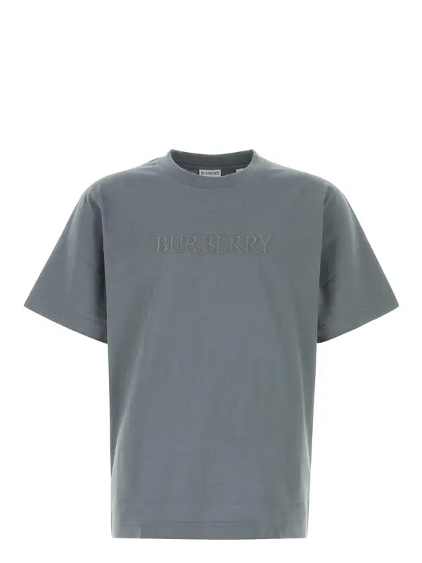 Burberry Dark Grey Cotton T-shirt - Gray