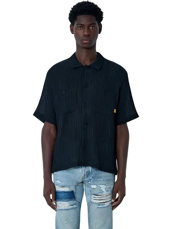 GALLERY DEPT. Pleated Shirt - Black