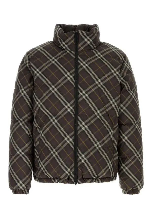 Burberry Printed Polyester Reversible Snowdon Down Jacket - Multicolor