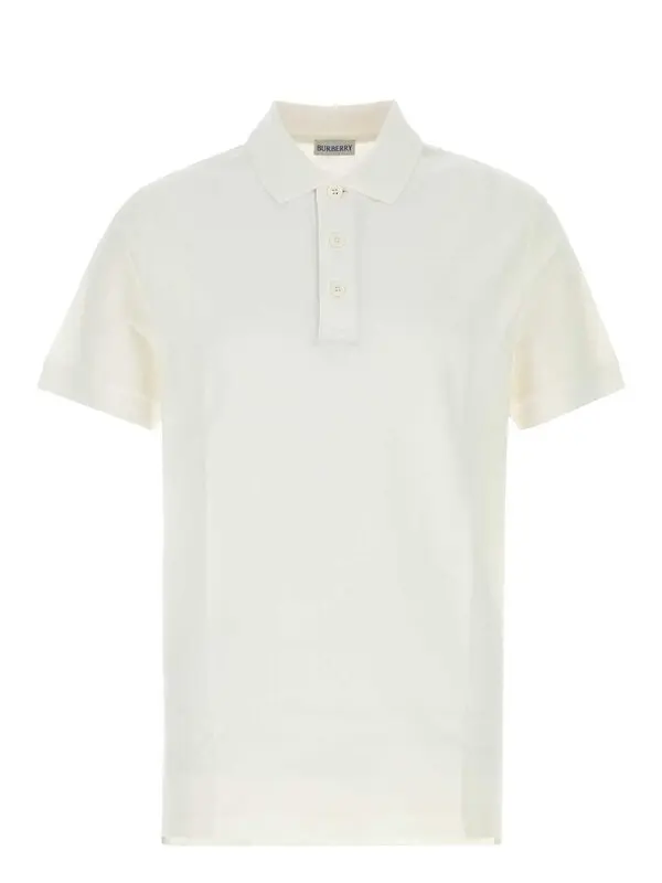 Burberry Piquet Polo Shirt - White