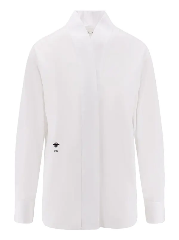 Dior Cotton Shirt With Embroidery - Multicolor