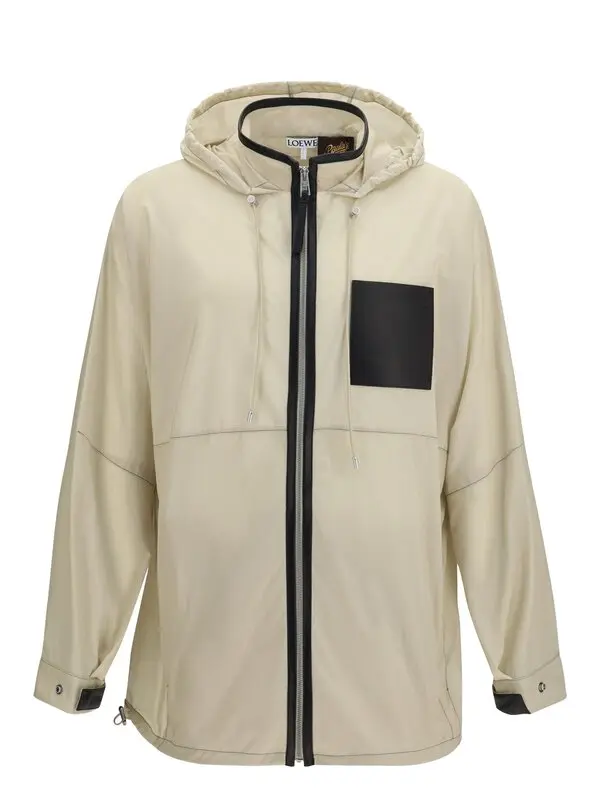 Loewe X Paula's Ibiza Hooded Technical Fabric Jacket - Cream