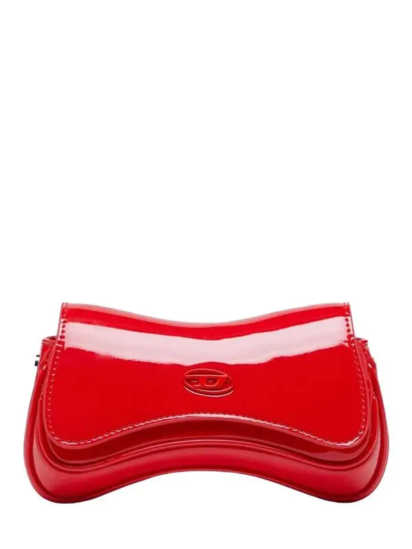 DIESEL® Crossbody Bag With Logo Plaque - Red