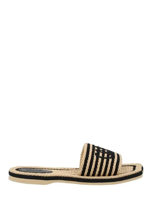 Chloé Woven Slides - Black