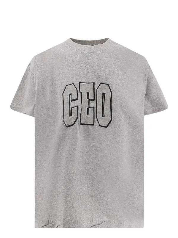 Balenciaga Boxy Fit Cotton T-shirt With Iconic Patch - Multicolor