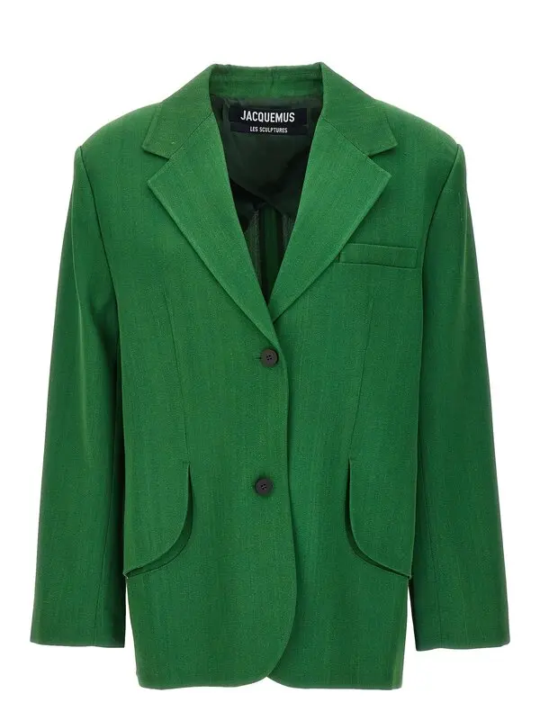 Jacquemus Single-breasted Blazer - Green