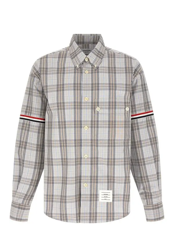 Thom Browne Oversized Rwb' Shirt - Multicolor