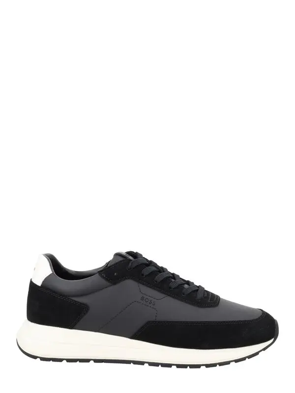 BOSS Vinston Leather Sneakers - Black