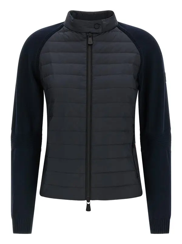 Moncler Quilted Padded Cardigan - Blue