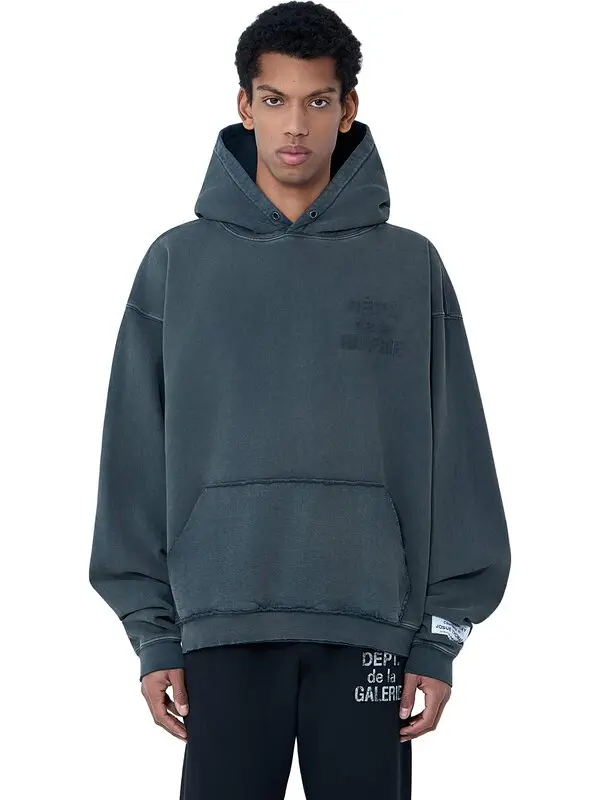 GALLERY DEPT. Oversized Hooded Sweatshirt - Black