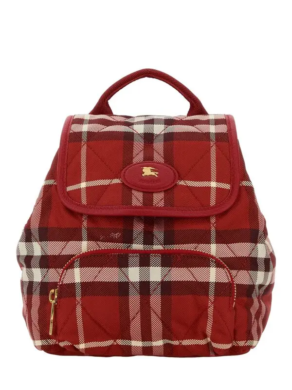 Burberry Embroidered Canvas Backpack - Multicolor