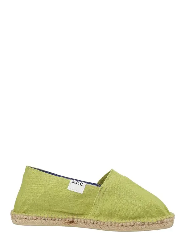 A.p.c. Espadrilles In Canvas - Green