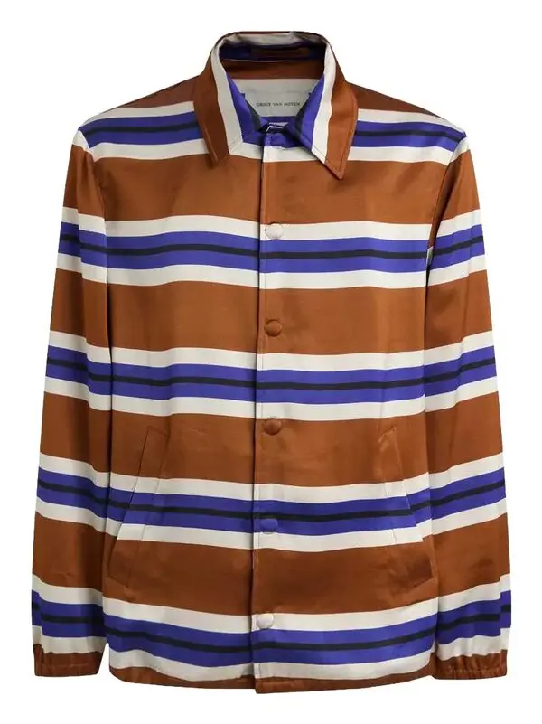 Dries Van Noten Striped Viscose Jacket - Multicolor