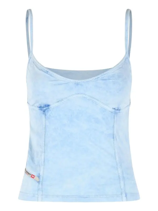 DIESEL® Light Stretch Cotton Tank Top - Blue