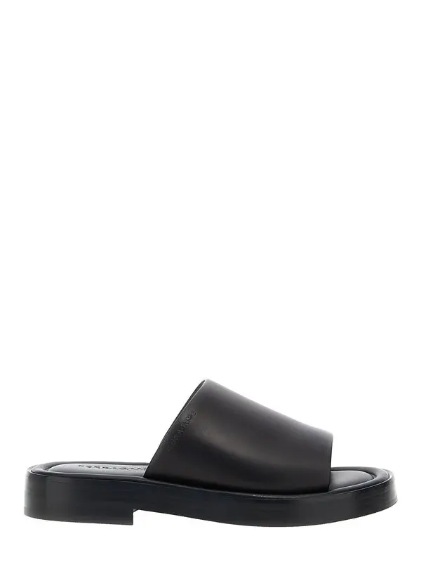 FERRAGAMO Giunone Leather Sandals - Black