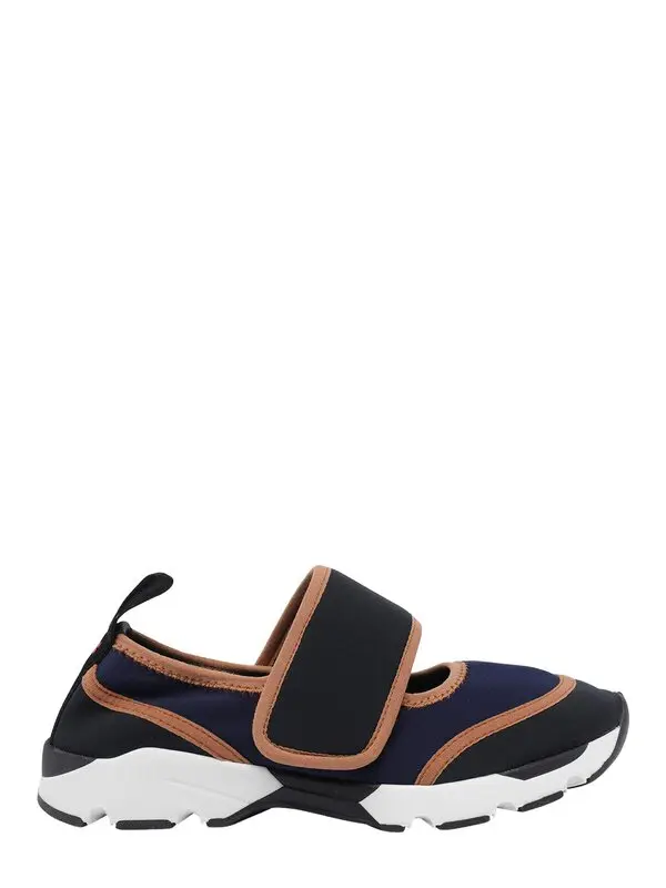 Marni Lycra Mary Jane Runner Sneakers - Blue