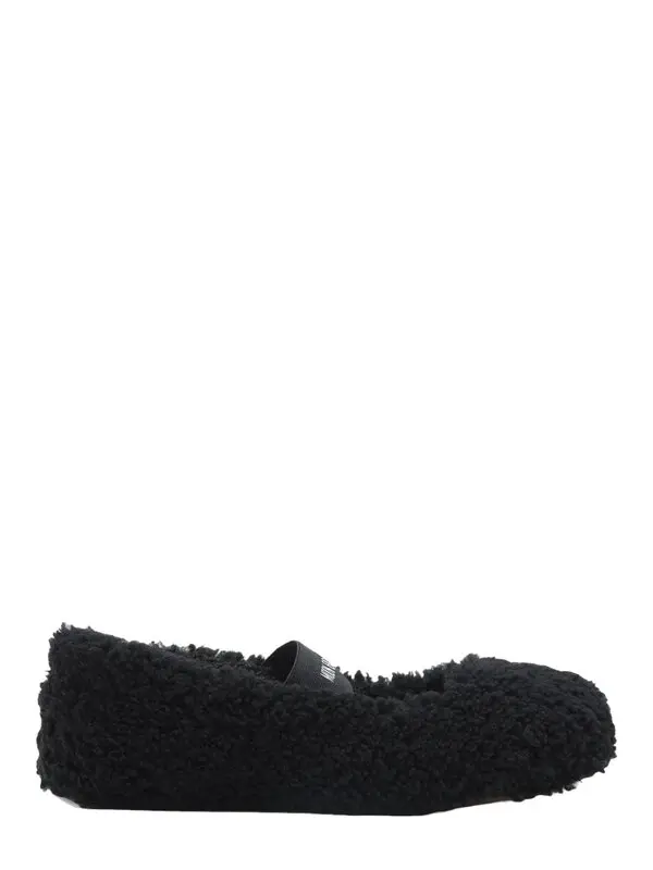 Moon Boot Shearling Ballet Flats - Black