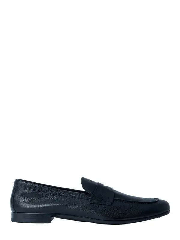 Prada Leather Loafers - Black