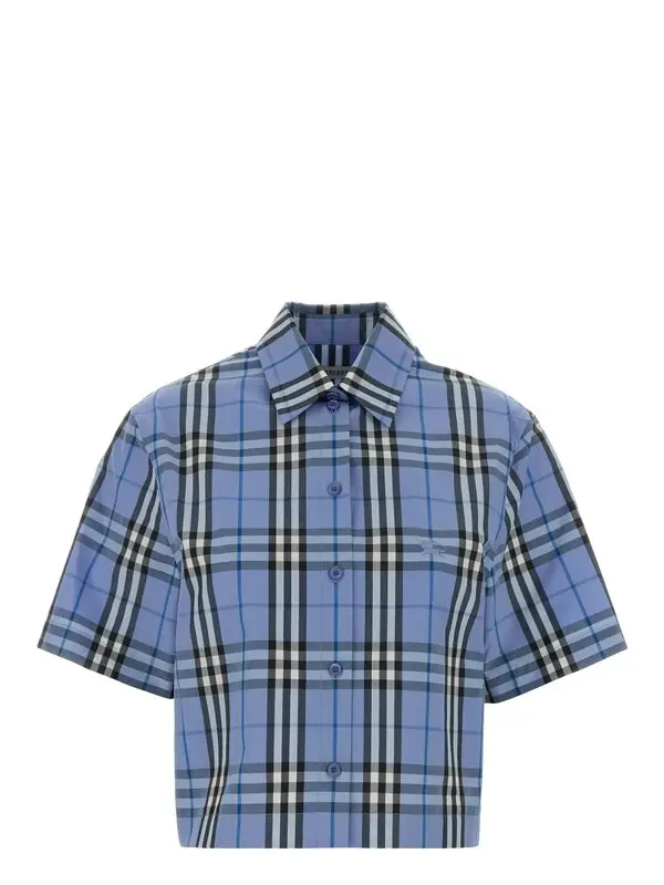 Burberry Embroidered Cotton Shirt - Multicolor