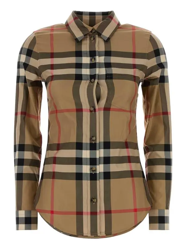 Burberry Embroidered Cotton Shirt - Multicolor