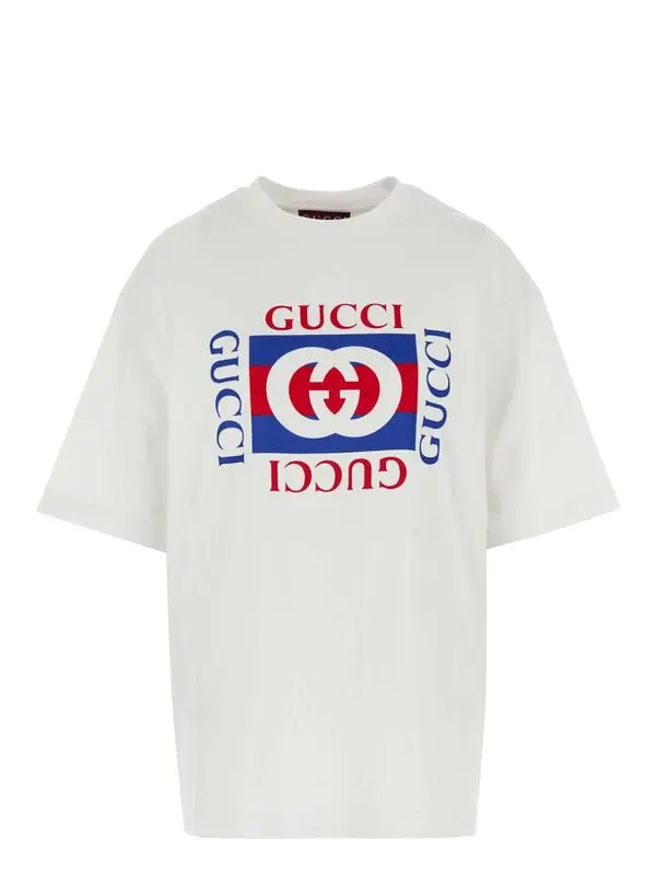 Gucci Logo Cotton T-shirt - White
