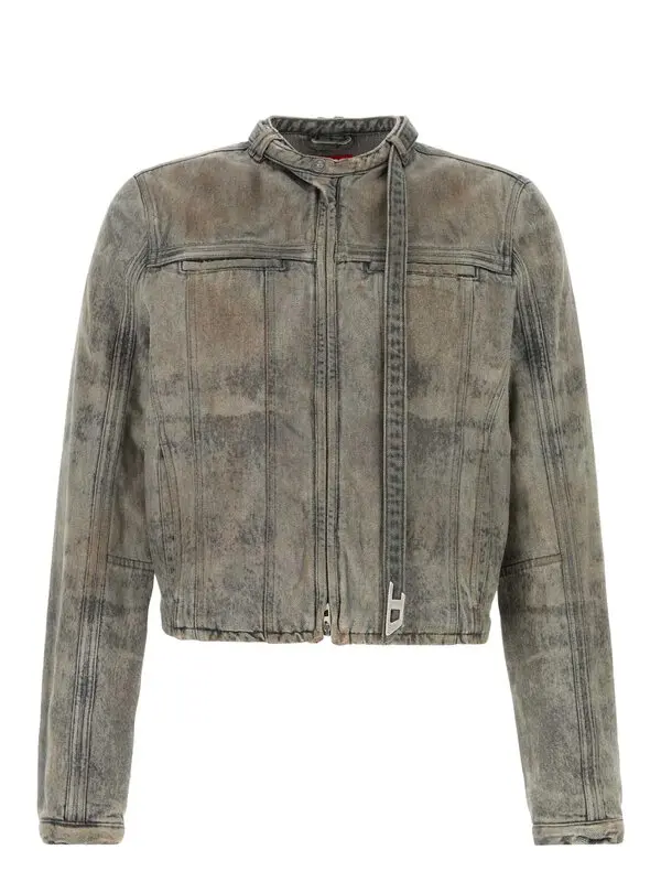 DIESEL® Grey Denim Jacket - Gray