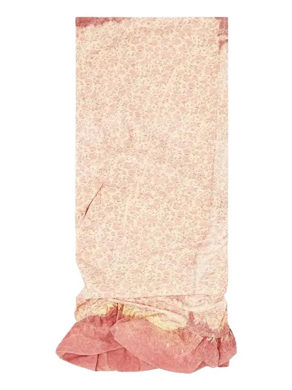 DIESEL® Floral Print Ruffled Cotton Skirt - Multicolor