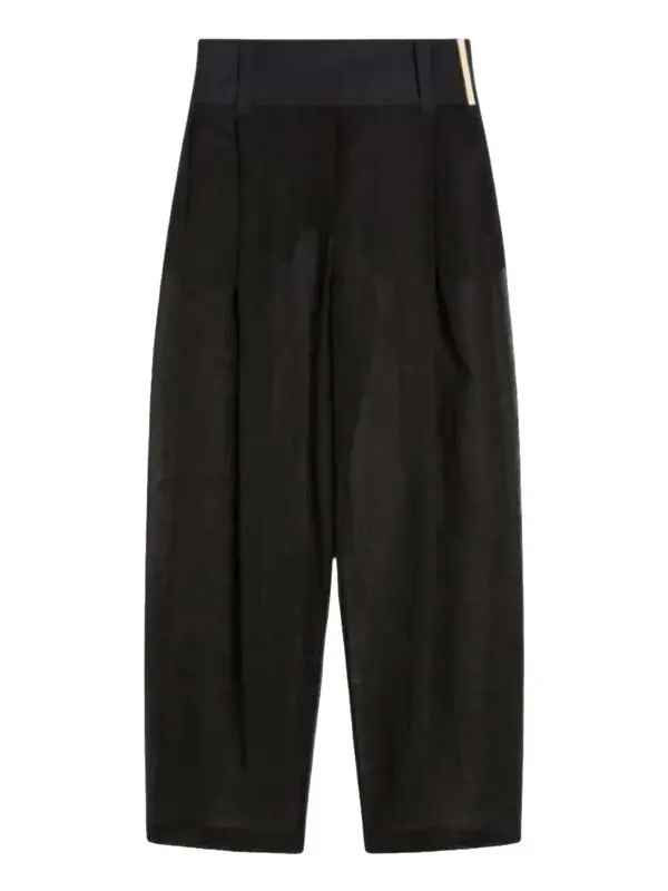Sportmax Spsfavetta Trousers With Inserts - Black