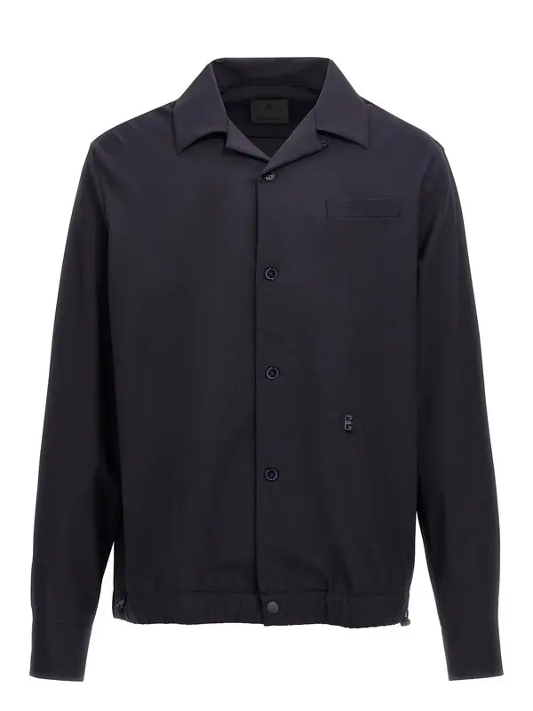 Givenchy Logo Plaque Shirt - Blue