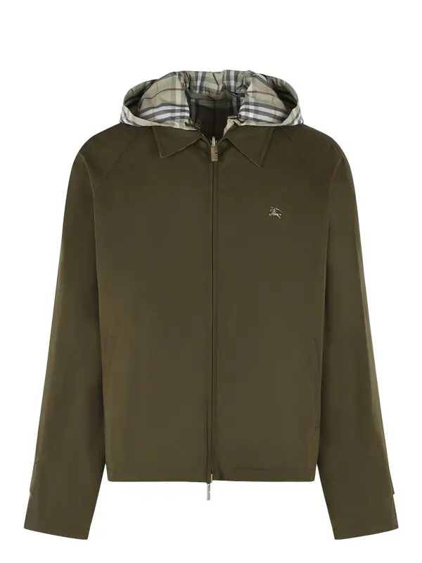 Burberry Reversible Cotton Check Jacket - Green