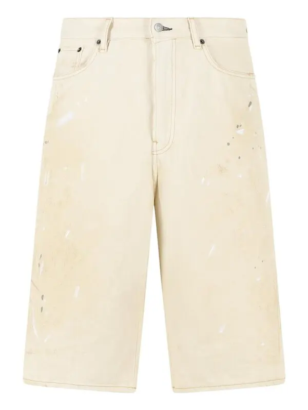 Acne Studios Cotton Bermuda Shorts - Cream