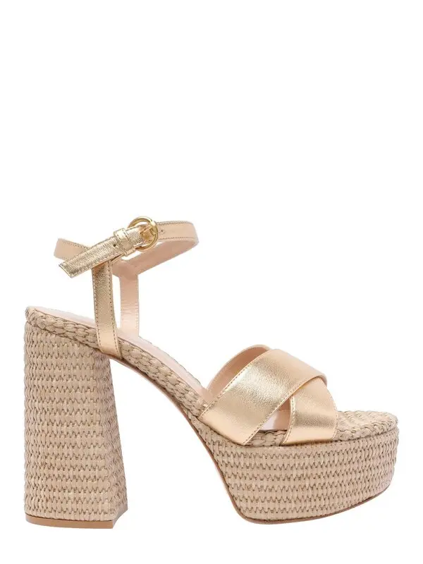 GIANVITO ROSSI Platform Sandals - Gold