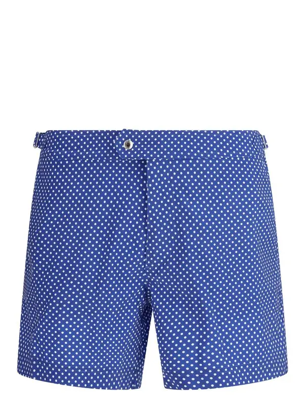 TOM FORD Polka Dot Tailored Shorts - Blue