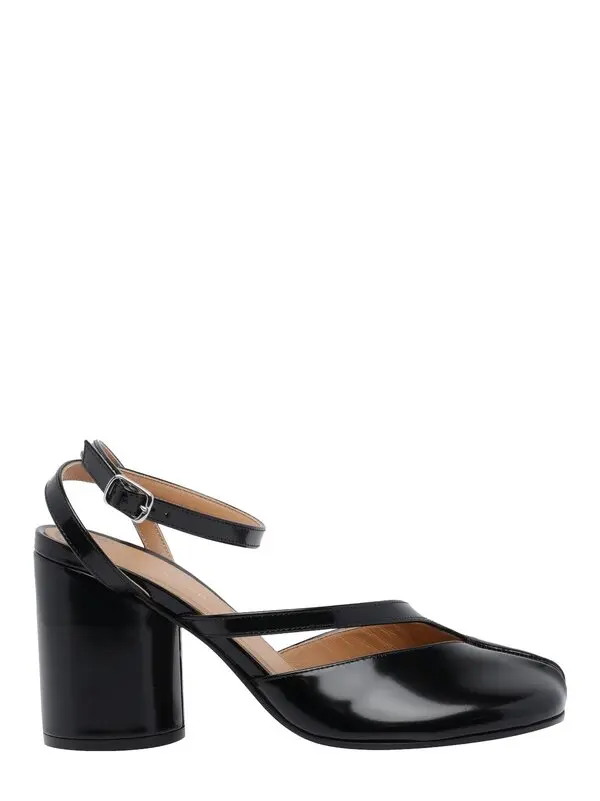 MAISON MARGIELA Tabi Block Heel Sandals - Black