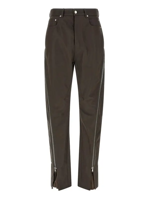 Rick Owens Bolan Banana' Cordura Cotton High-waisted Pants - Brown